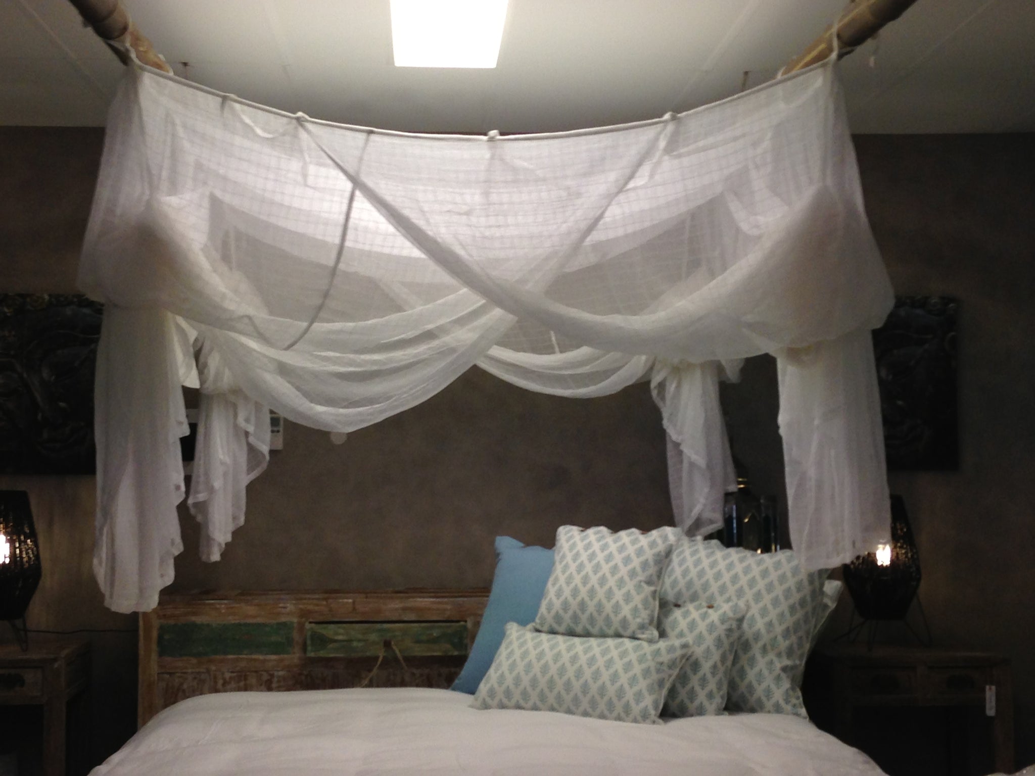 King Box Cotton Mosquito Net, 4 Doors