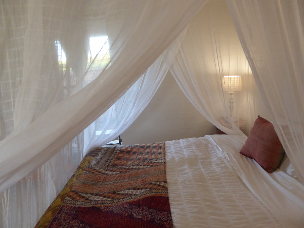 Queen Box Cotton Mosquito Net 4 Door